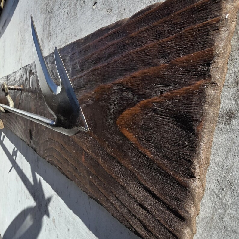 Hand Forged Thrusting Harpoon | Rustic Steel Fishing Spear | Wall ...