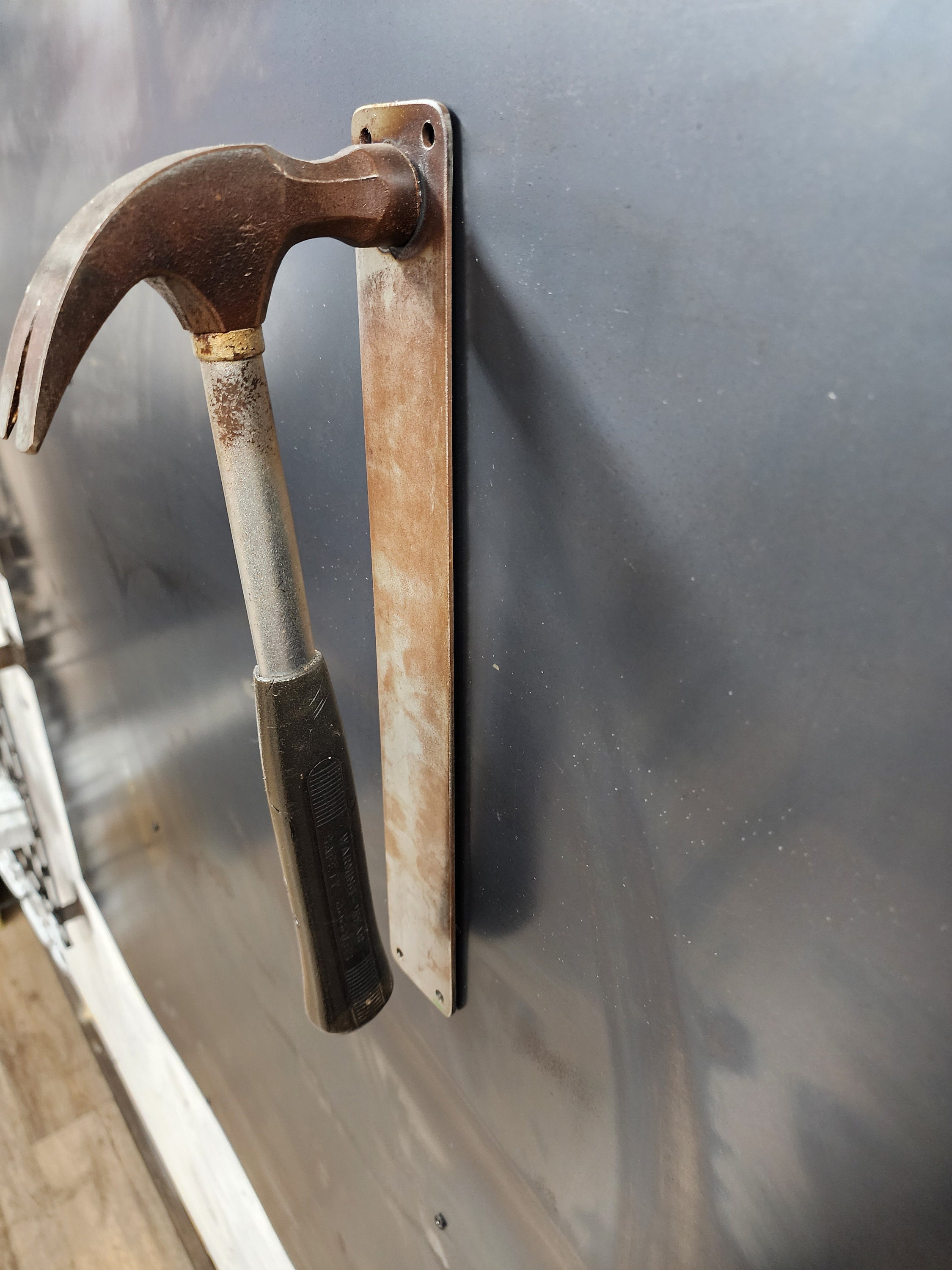 Repurposed Door Handle Pull 'the Hammer' Upcycled Tool - Etsy