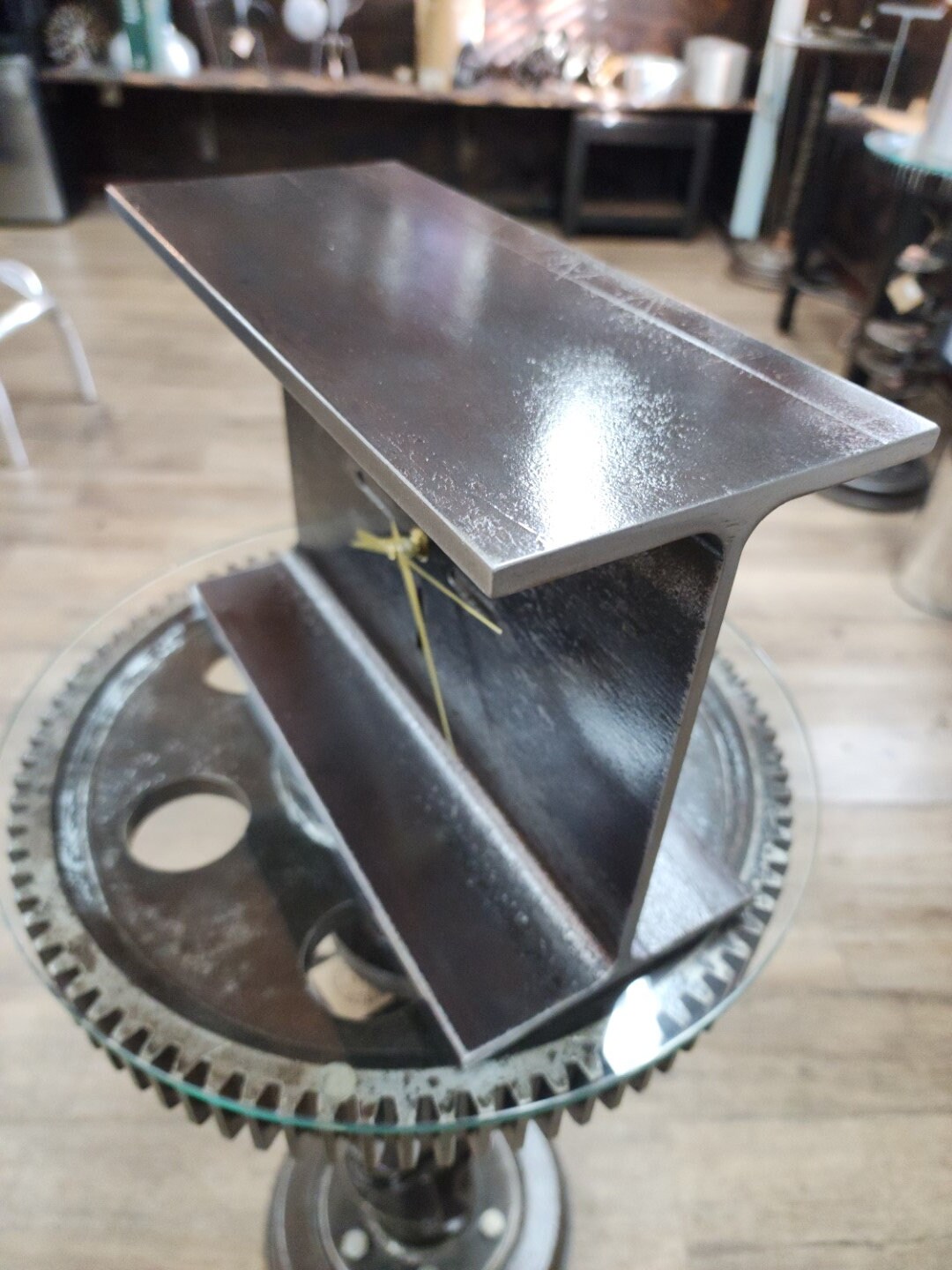 I-beam Clock Mid-century Iron Steel Industrial - Etsy