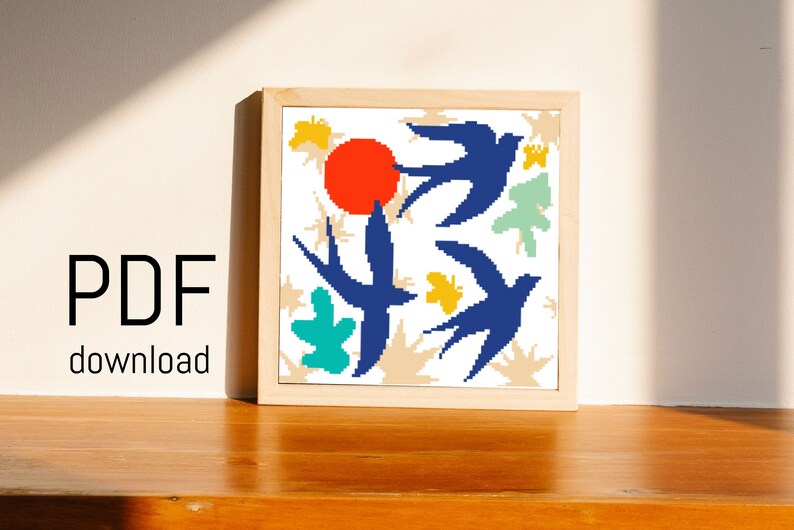 Birds by Henri Matisse Cross Stitch Pattern PDF - Etsy