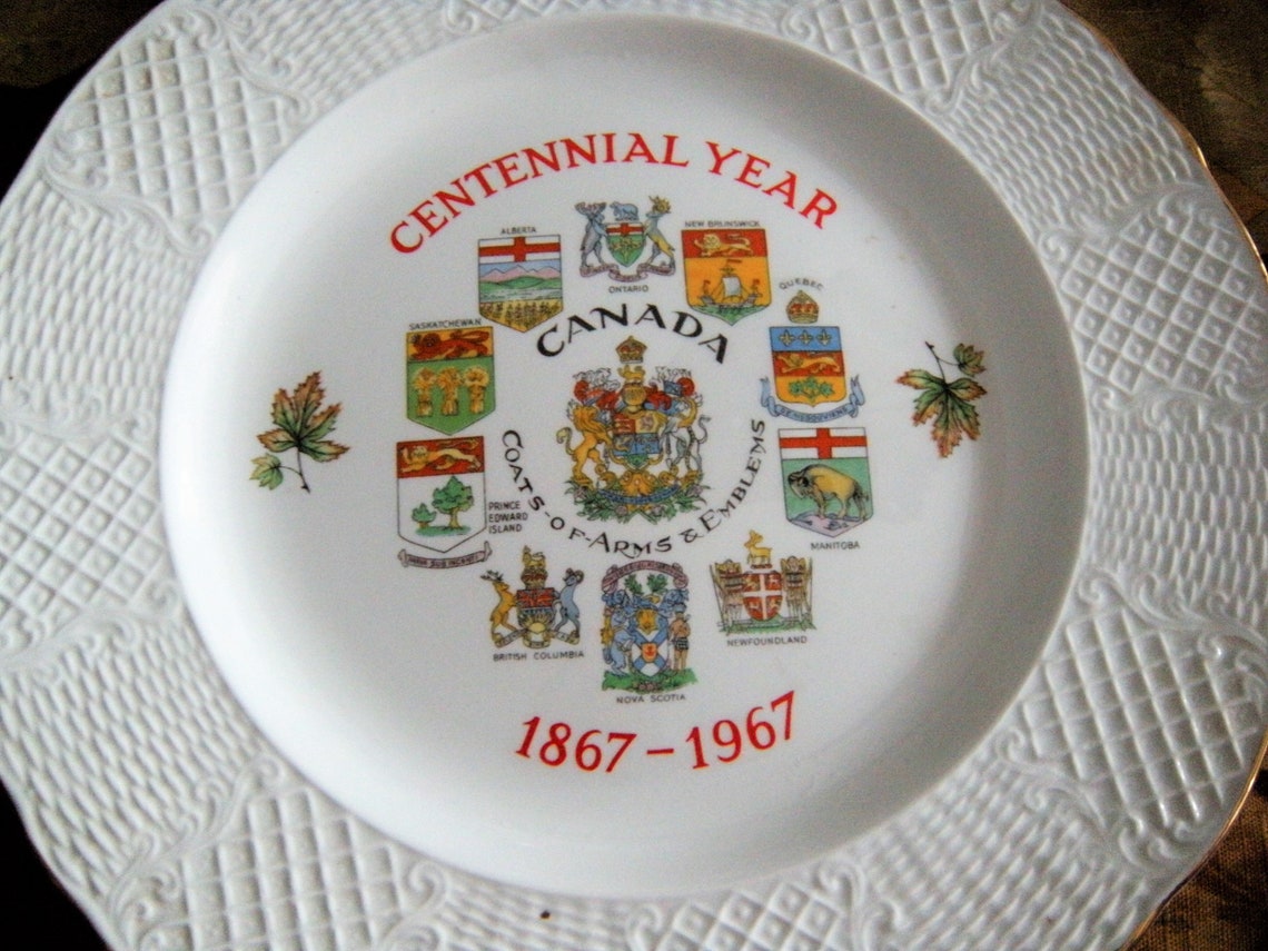 CANADA Centennial Year 1867-1967 Marlborough Old English Ironstone ...