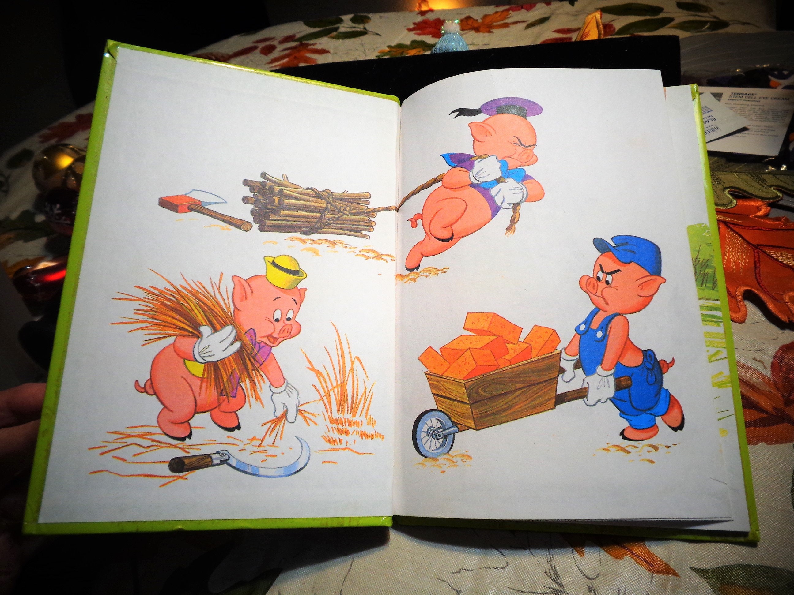 Walt Disney's Three Little Pigs Hardcovered Children's Storybook 1972 ...