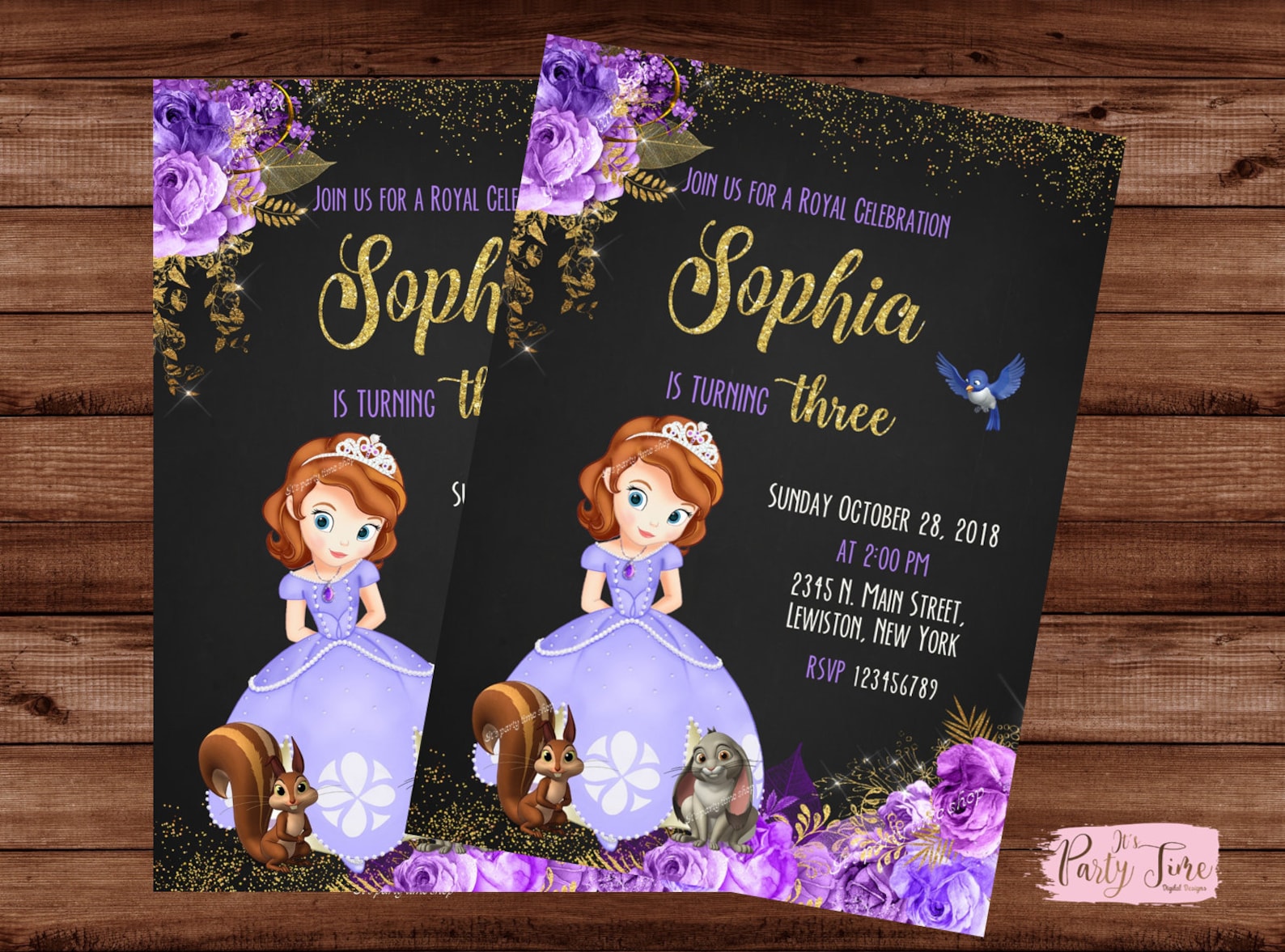 Princess Sofia Invitation Princess Sofia Birthday Invitation Sofia the ...