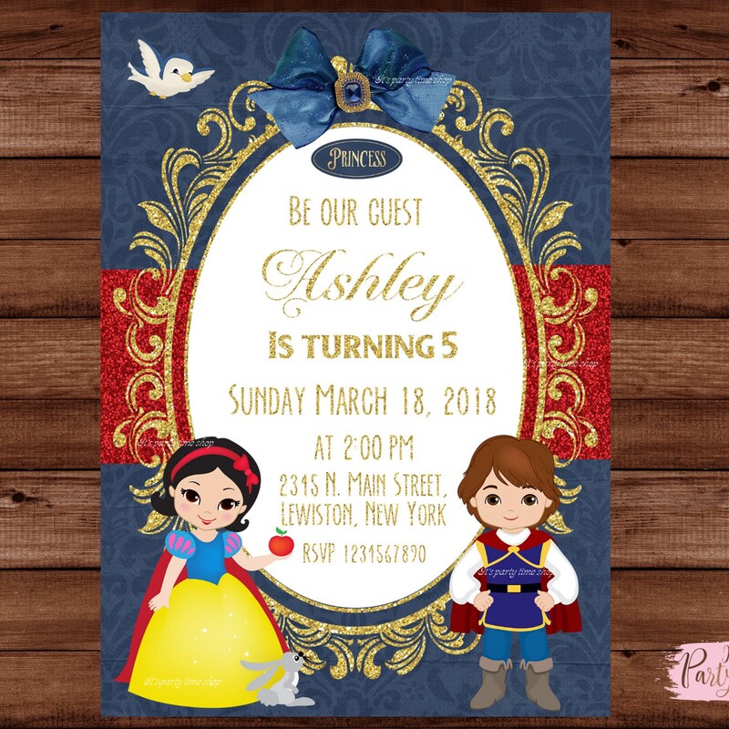 Snow White Invitation - Etsy