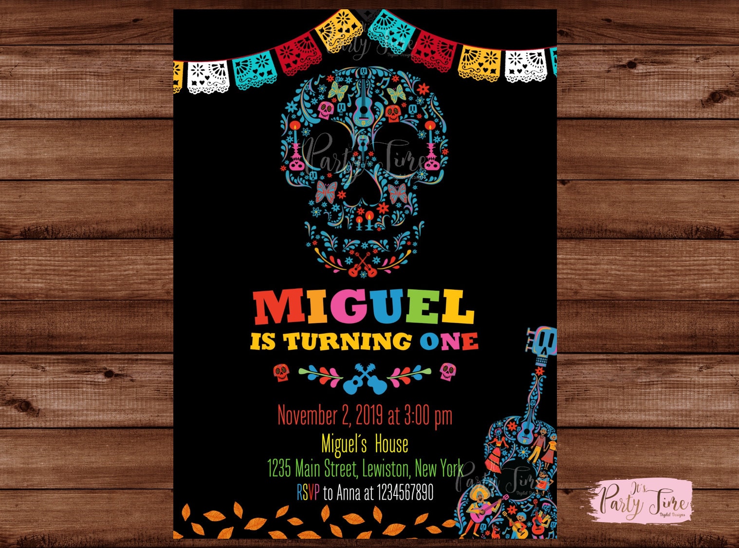 Coco Birthday Invitation Coco Invitation Dia De Los - Etsy