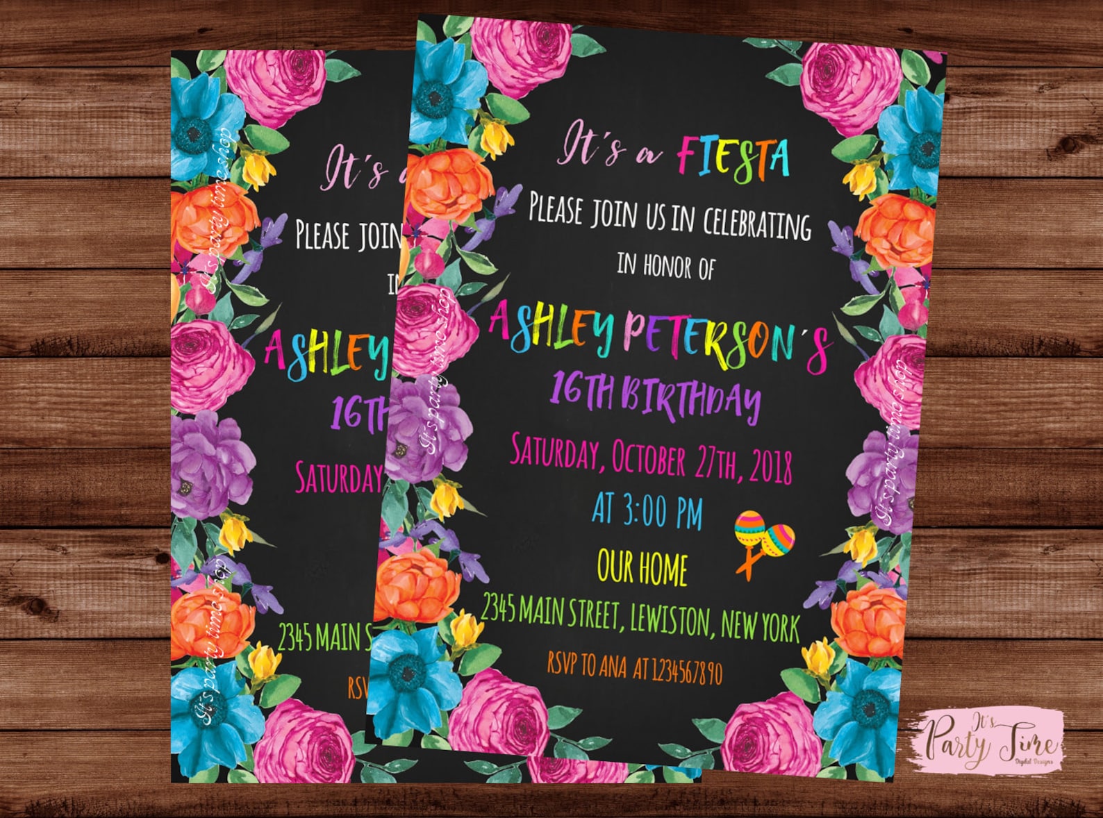 Mexican Invitation Mexican Party Invitation Fiesta - Etsy