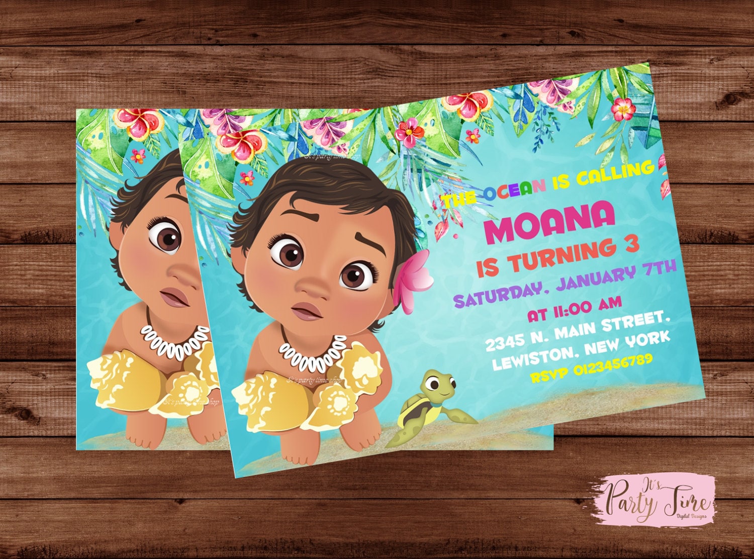 Invitaciones De Cumpleaños De Moana Para Imprimir Gratis
