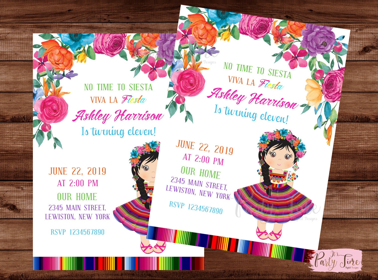 Mexican Invitation Mexican Party Invitation Fiesta | Etsy