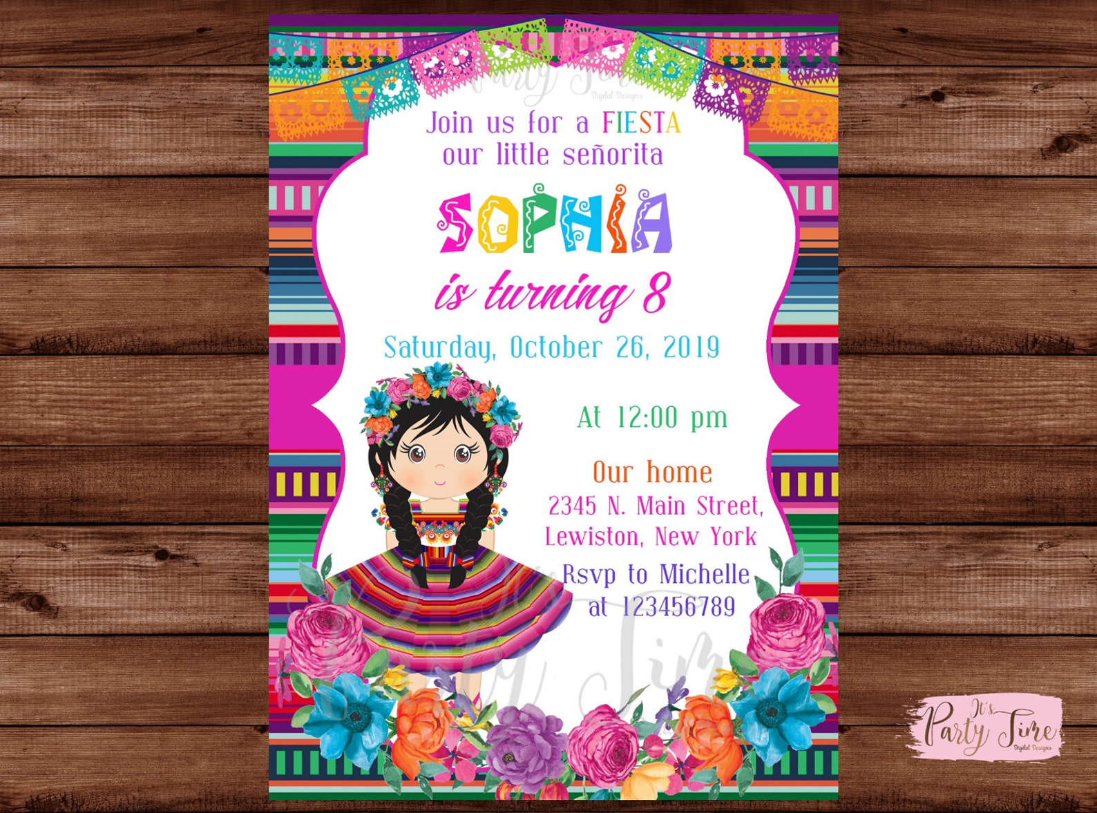 Mexican Invitation - Fiesta Invitation - Mexican Party Invitation ...