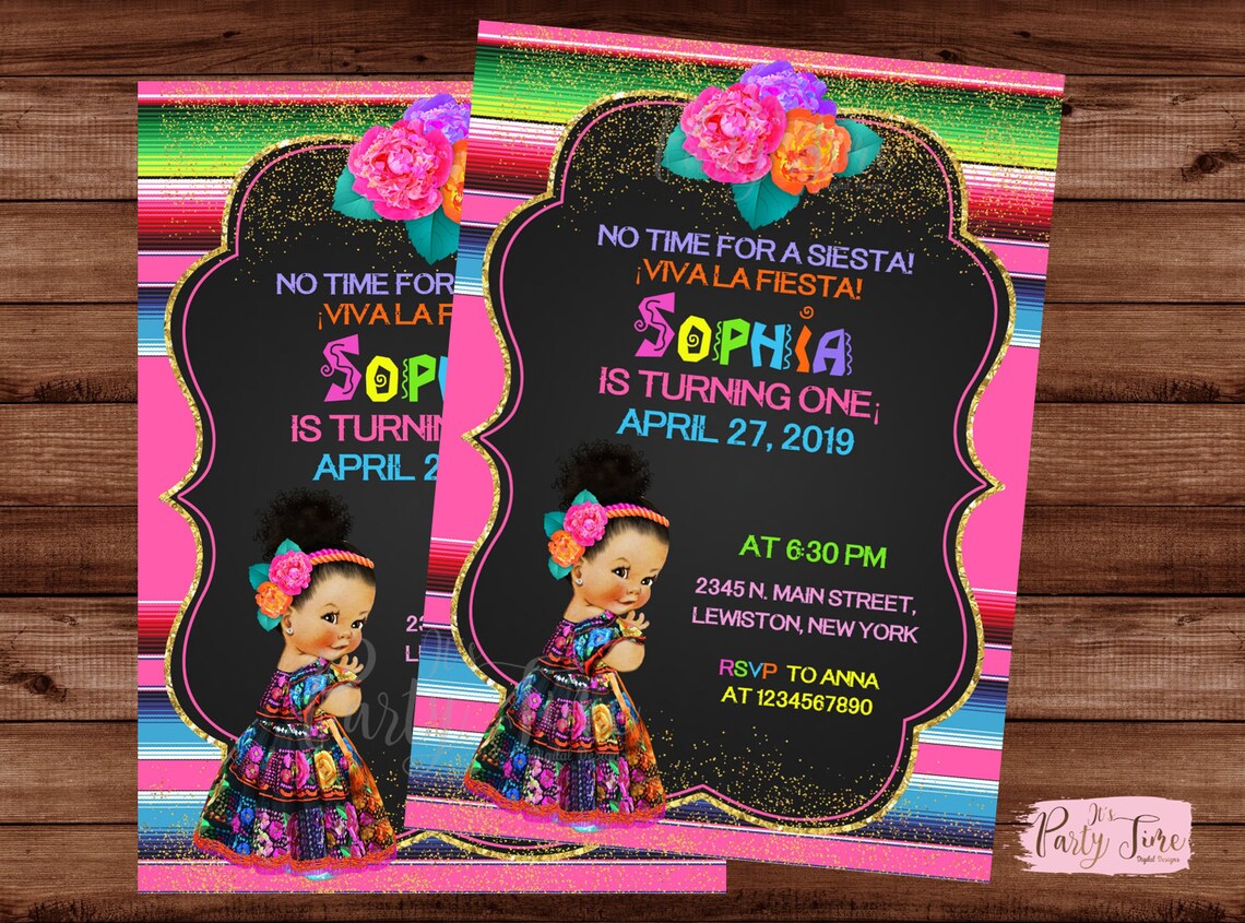 Mexican Invitation Mexican Party Invitation Fiesta - Etsy