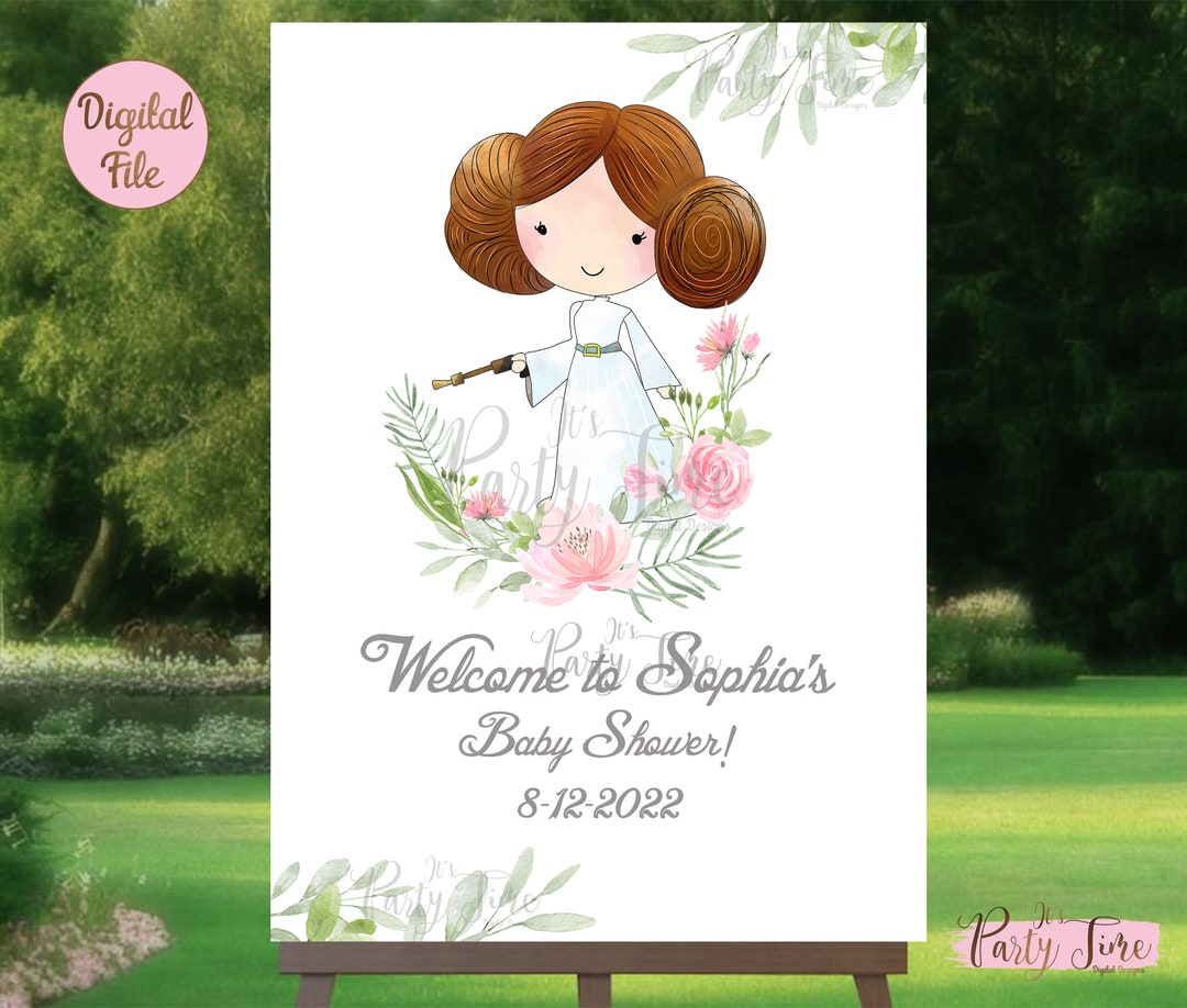 Star Wars Baby Shower Welcome Sign - Baby Shower Welcome Sign - Welcome ...
