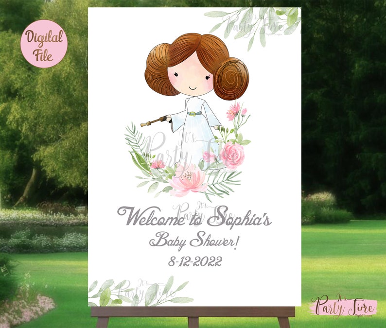Star Wars Baby Shower Welcome Sign - Baby Shower Welcome Sign - Welcome ...