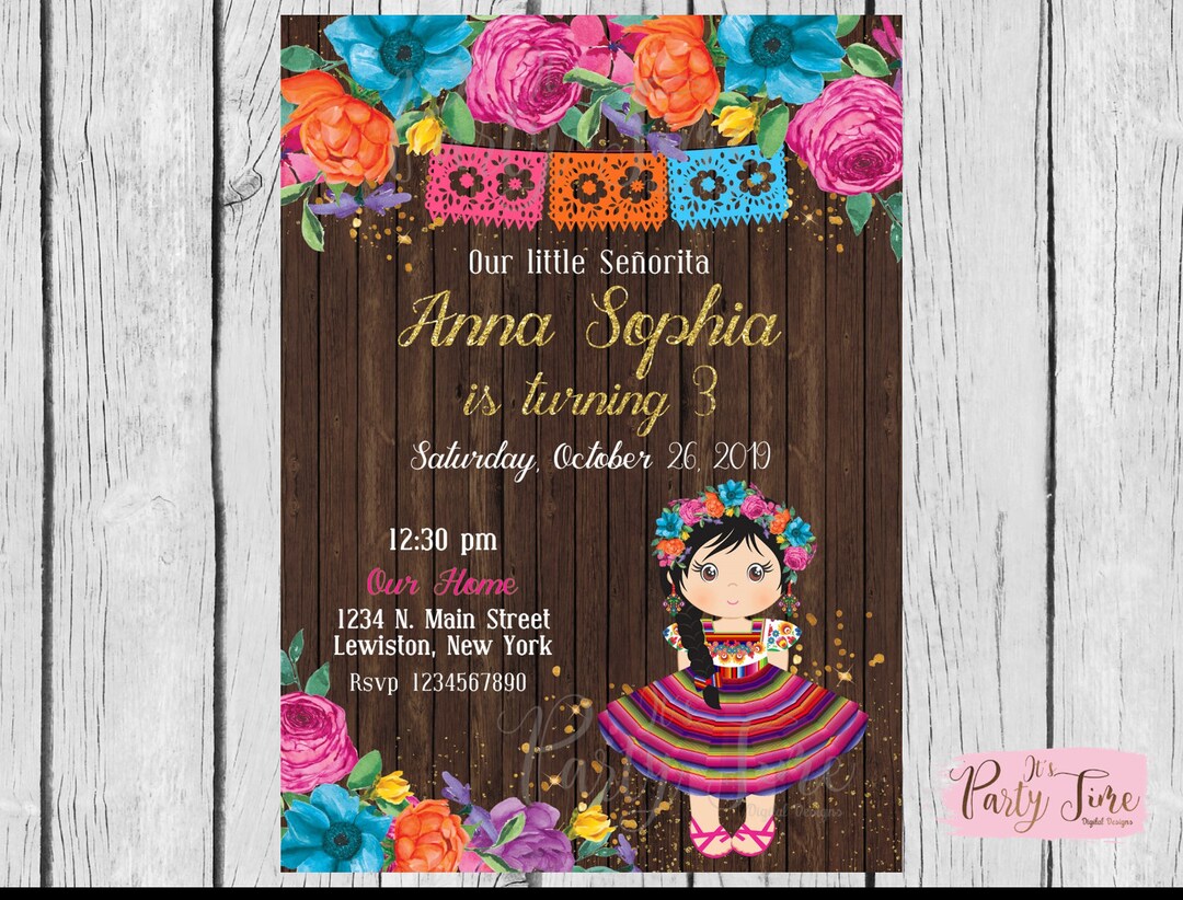 Mexican Invitation Mexican Party Invitation Fiesta Invitation Fiesta ...