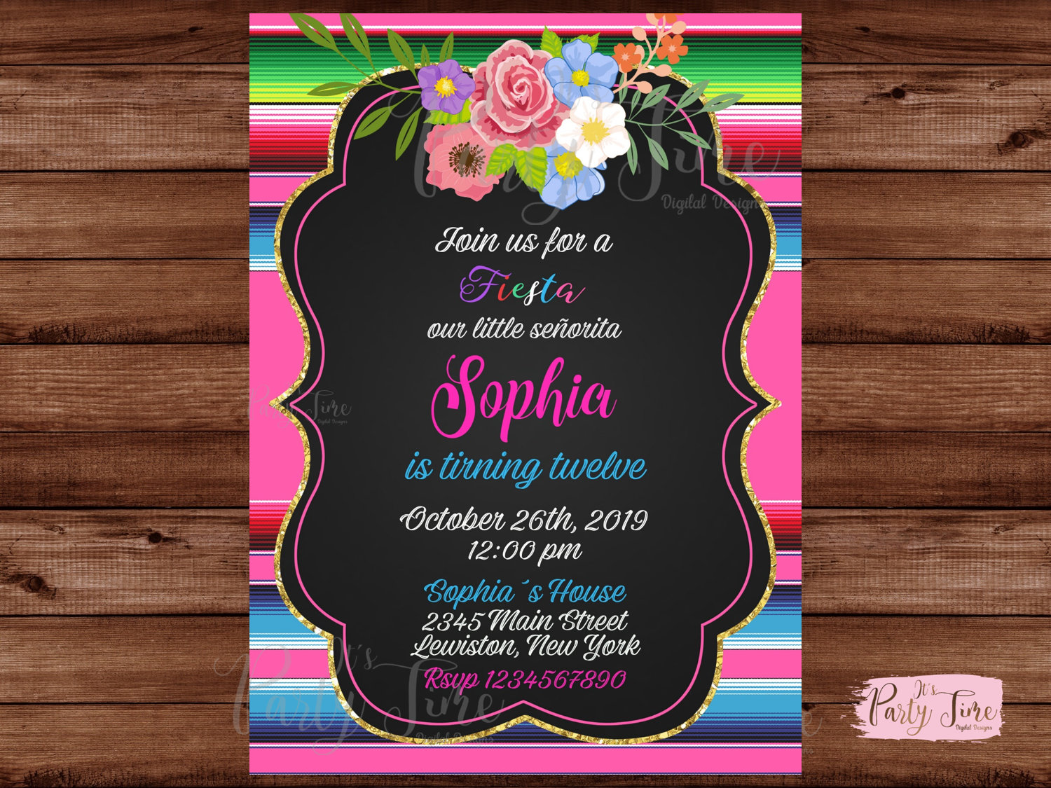 Fiesta Invitations In Spanish