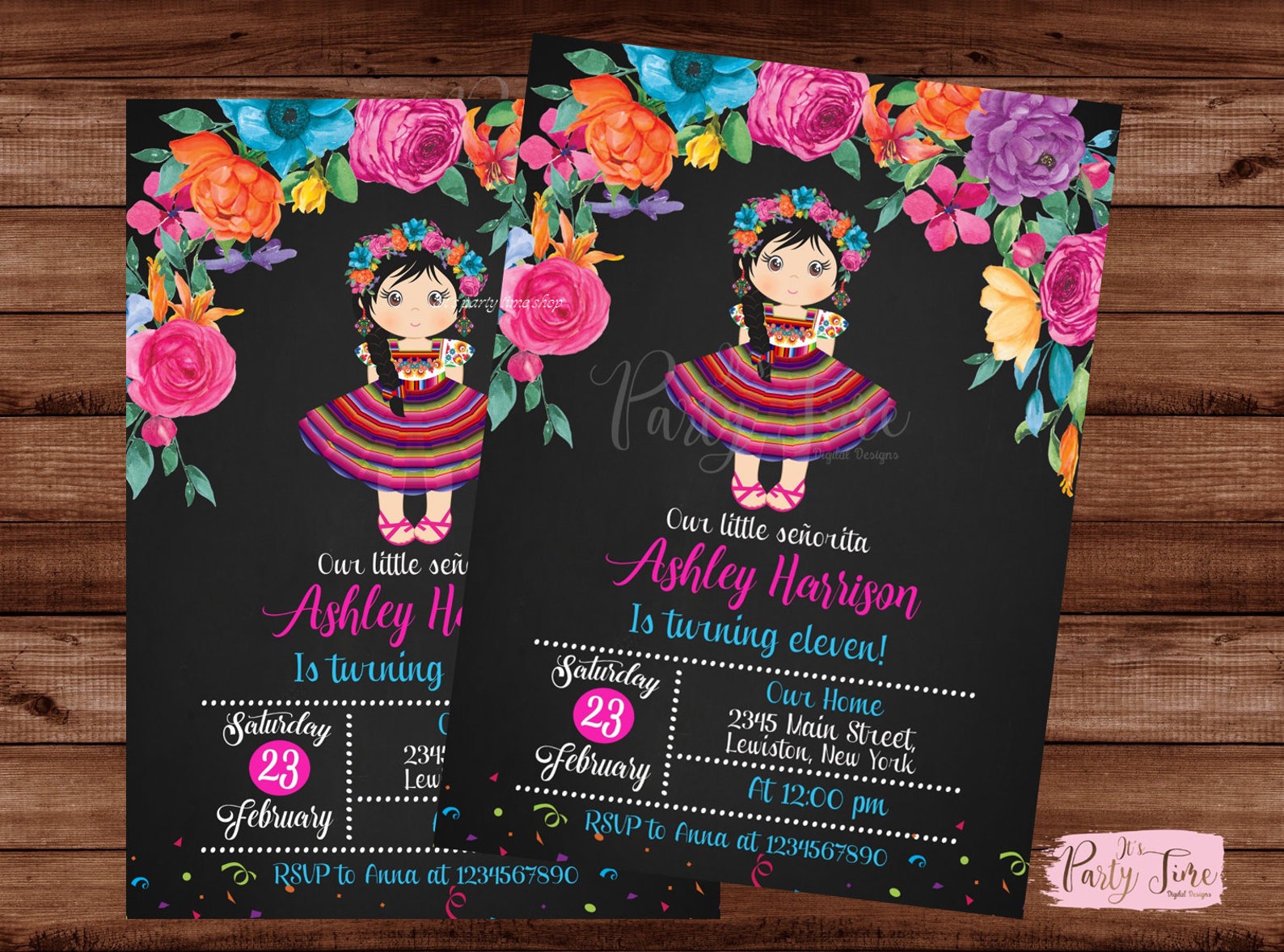 Mexican Invitation Mexican Party Invitation Fiesta - Etsy