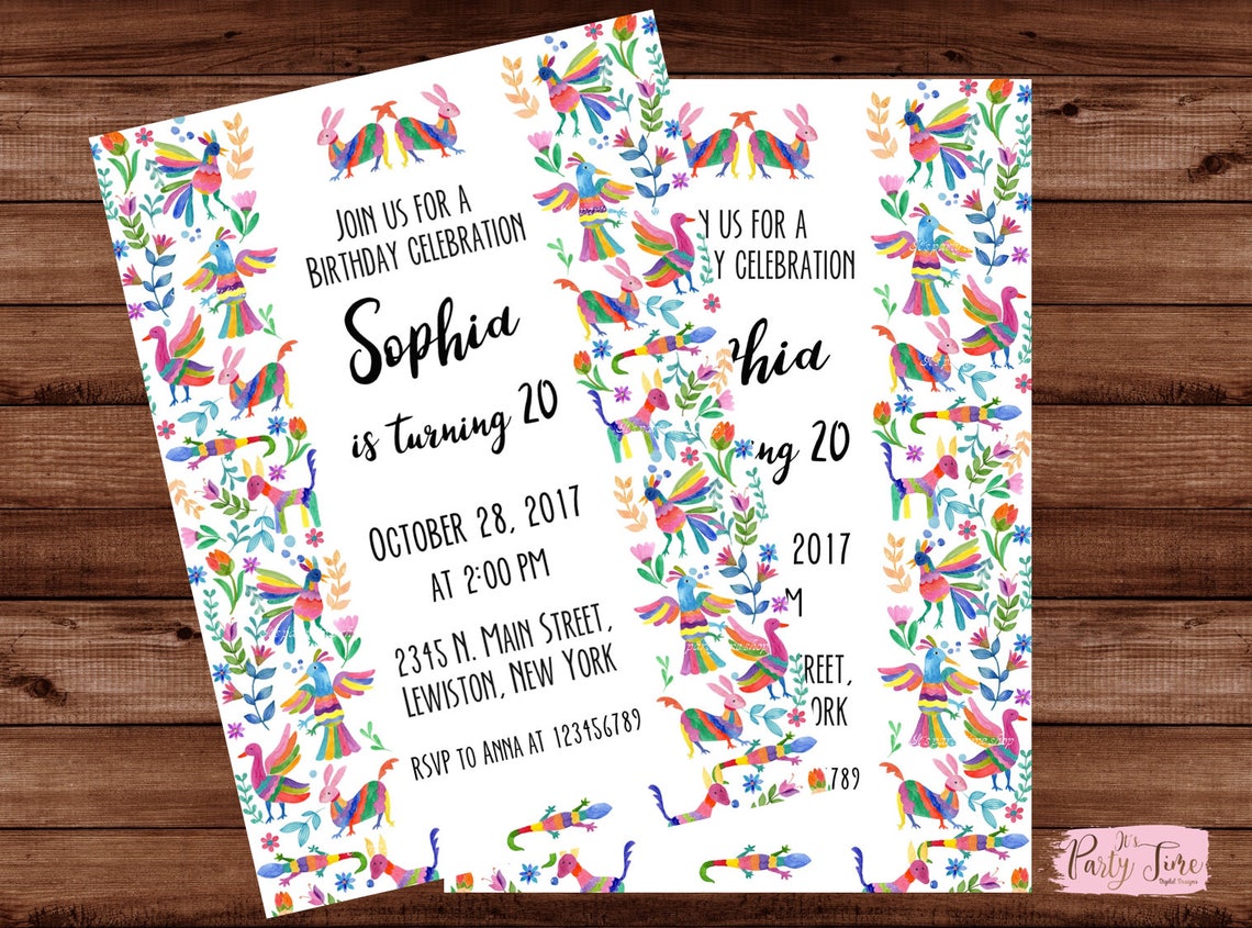 Mexican Invitation - Mexican Party Invitation - Fiesta Invitation ...