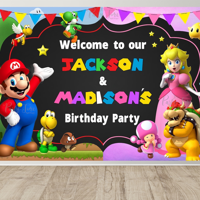 Super Mario Backdrops - Etsy