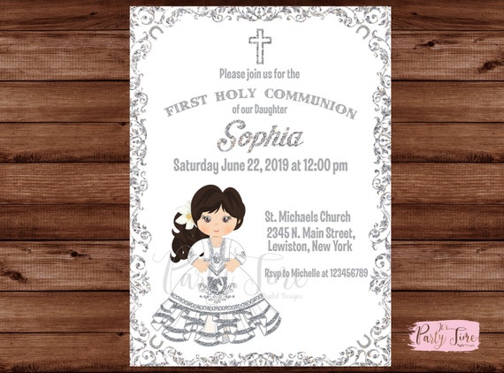 Mexican First Communion Invitation First Communion Fiesta | Etsy