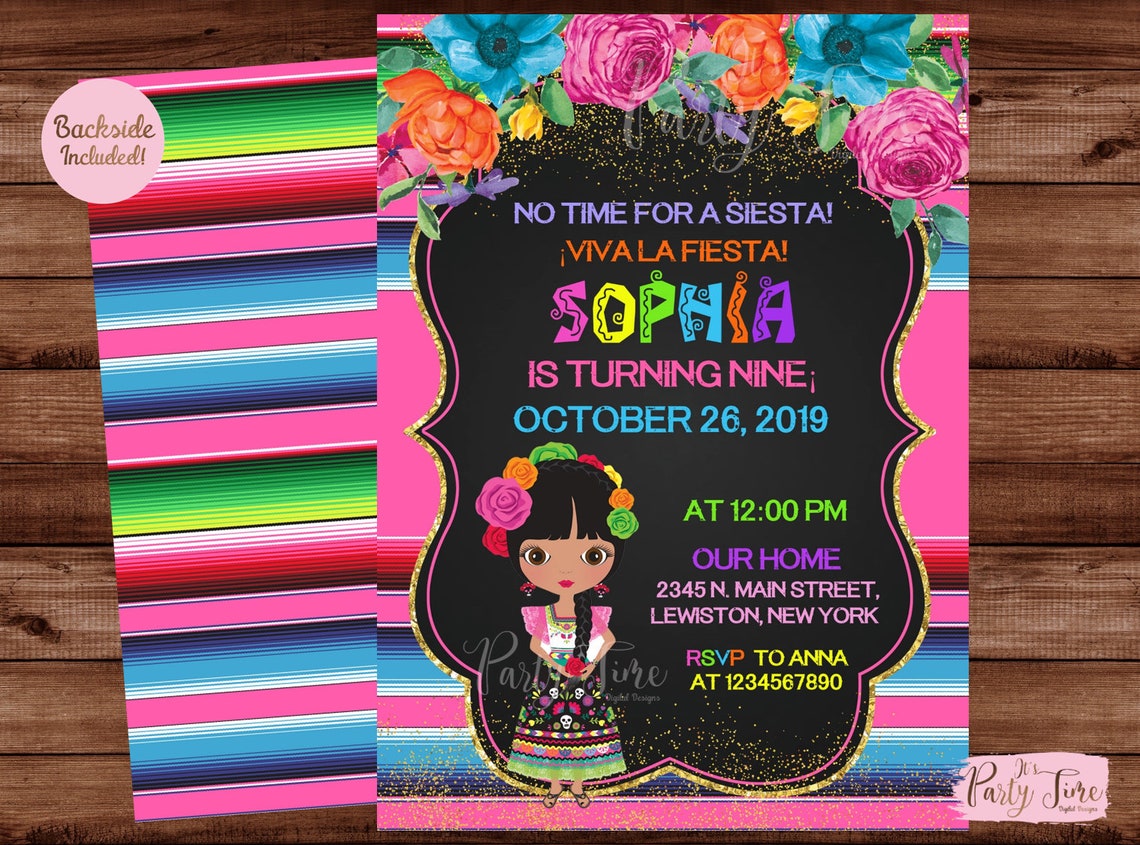 Mexican Invitation - Mexican Party Invitation - Fiesta Invitation ...
