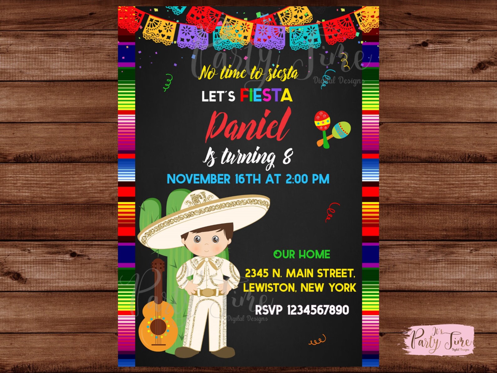 Mexican Invitation Mexican Party Invitation Fiesta - Etsy