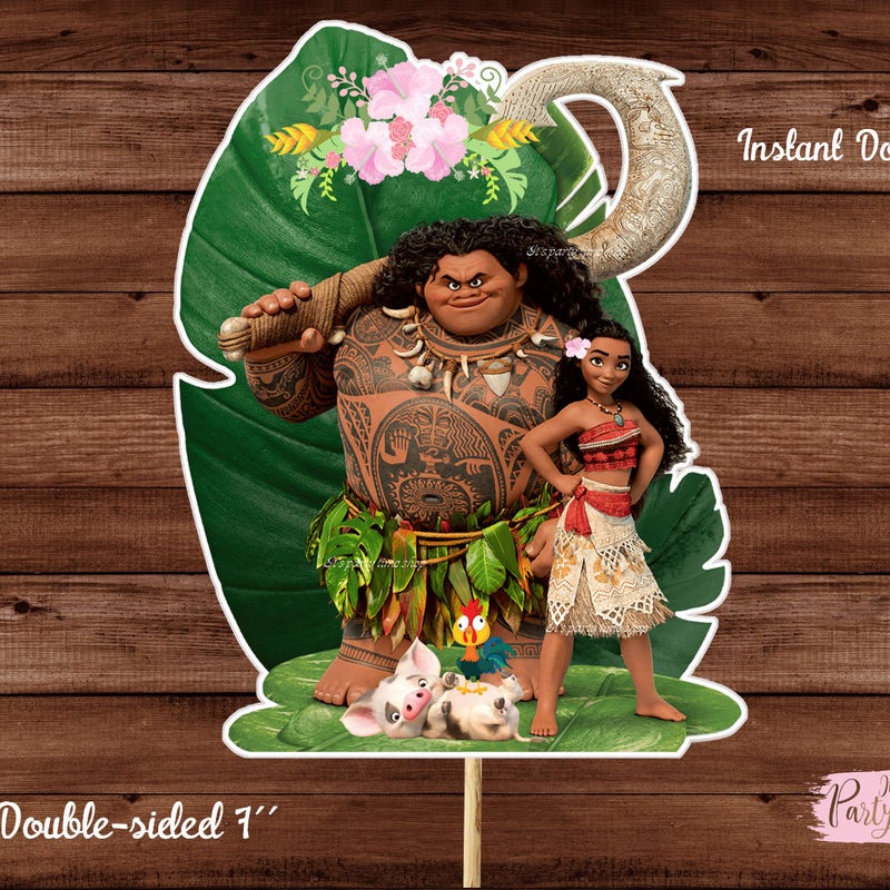 Moana Cutout - Etsy