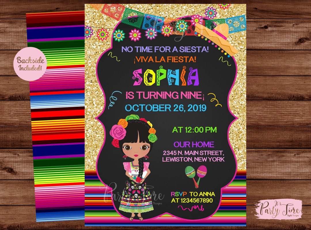 Mexican Invitation - Mexican Party Invitation - Fiesta Invitation ...