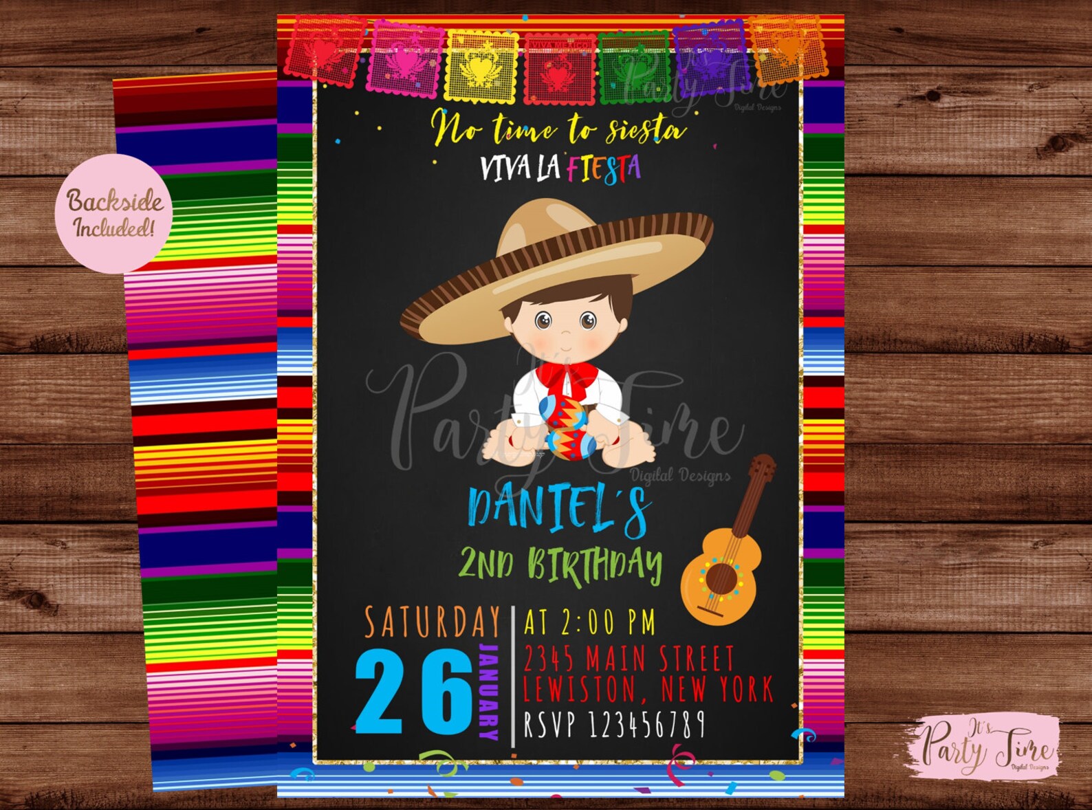 Mexican Invitation - Mexican Party Invitation - Fiesta Invitation ...