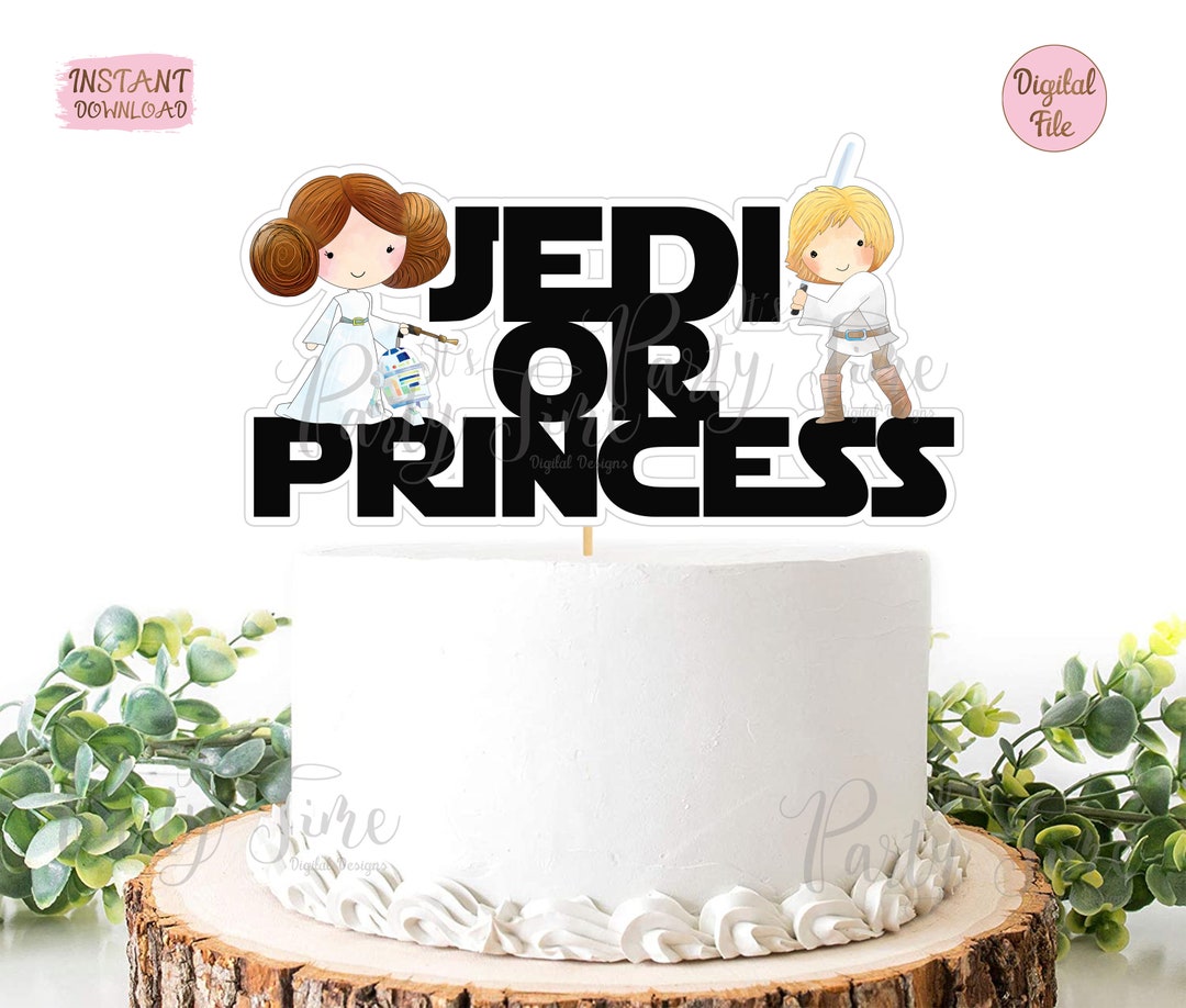 Star Wars Cake Topper - Star Wars Gender Reveal Cake Topper - Star Wars ...