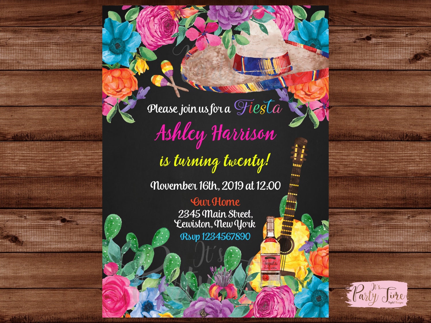 Invitación Mexicana Invitación fiesta mexicana Invitación - Etsy México