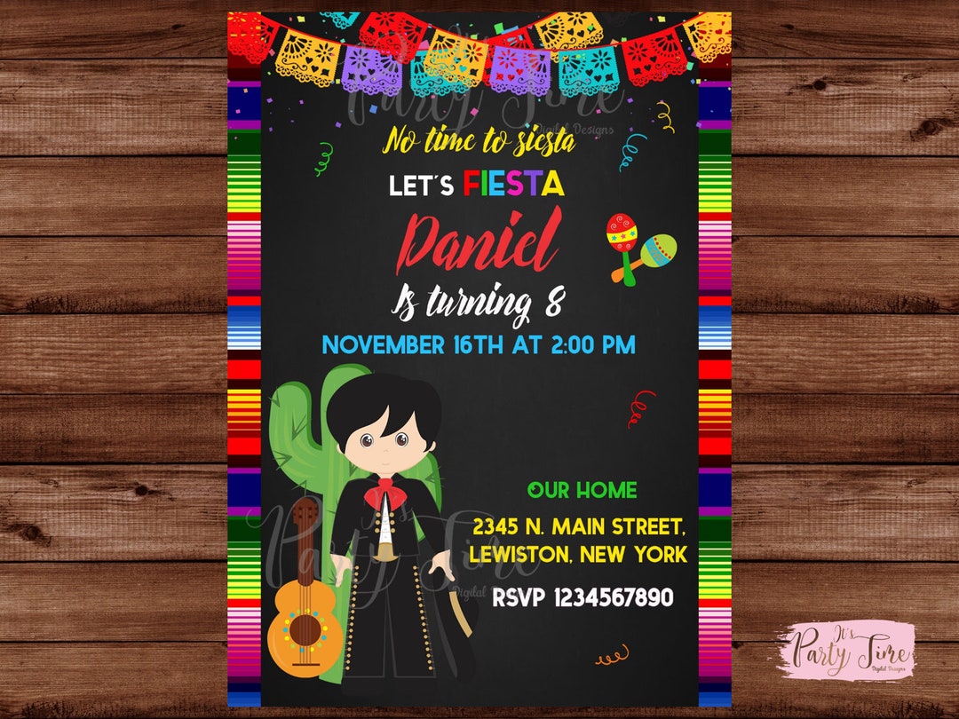 Mexican Invitation Mexican Party Invitation Fiesta Invitation Fiesta ...