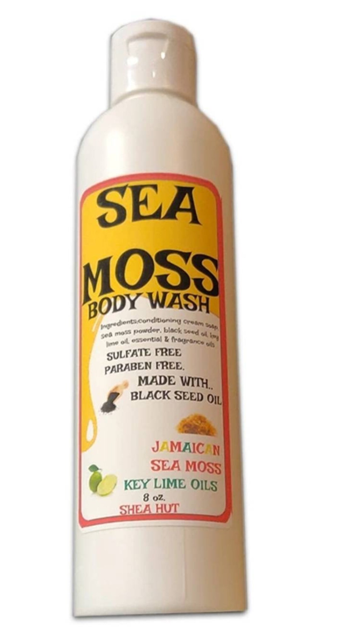 SEA MOSS Body Wash Made With Sea Moss | Blackseed Oil | Key Lime ...