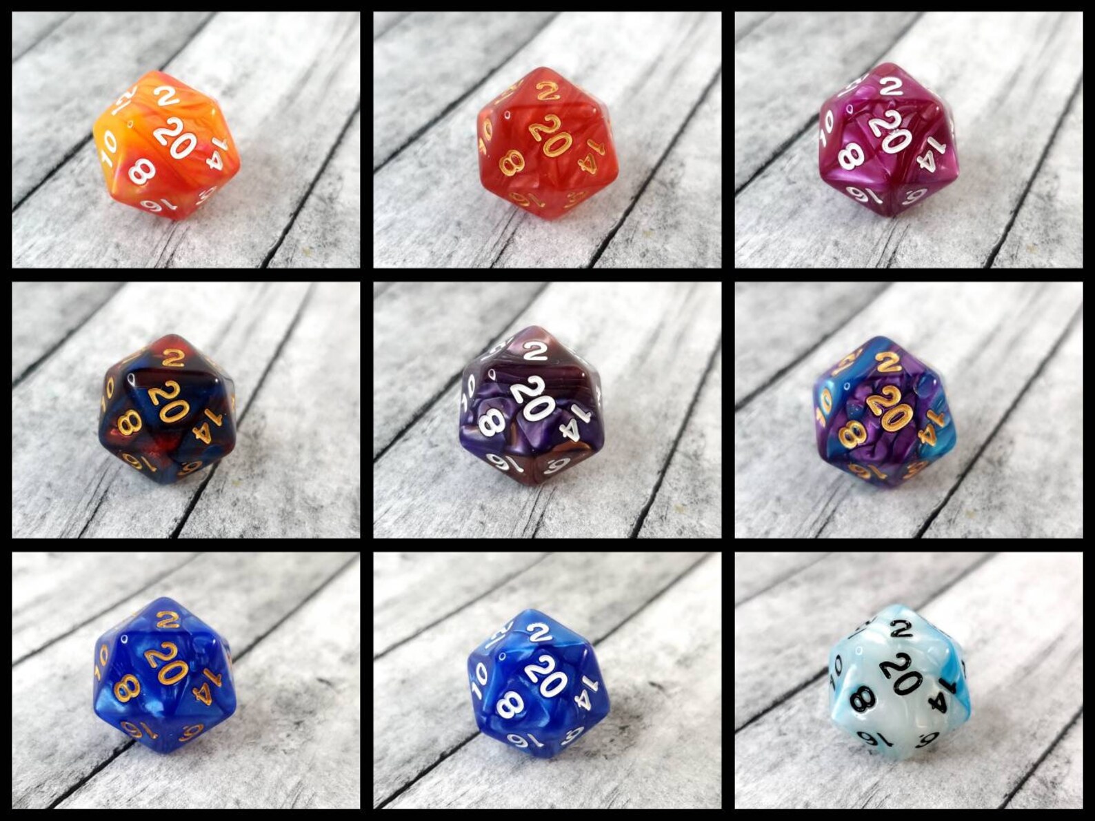 D20 Necklace With Dragon Charm - Create Your Own - Etsy