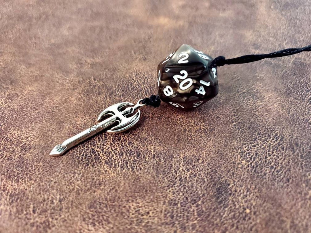 D20 Necklace With Weapon/class Charms - Etsy