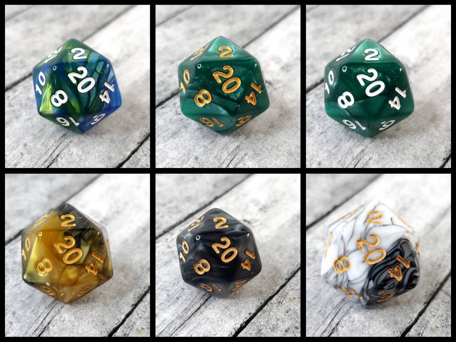 D20 Necklace With Dragon Charm - Create Your Own - Etsy