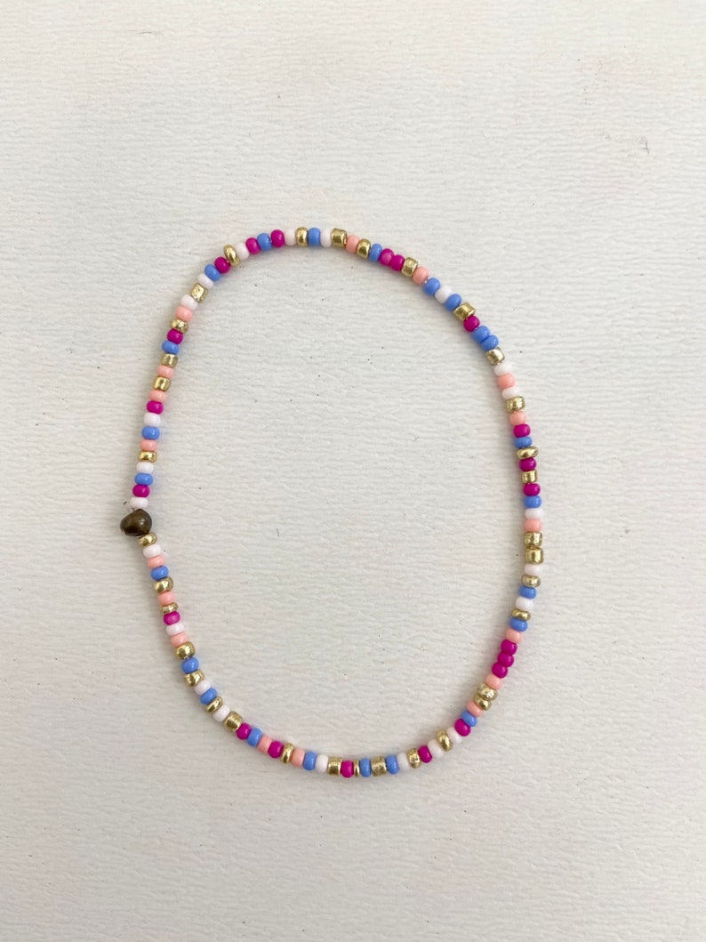 Magenta, Periwinkle, and Gold Bracelet Set - Etsy