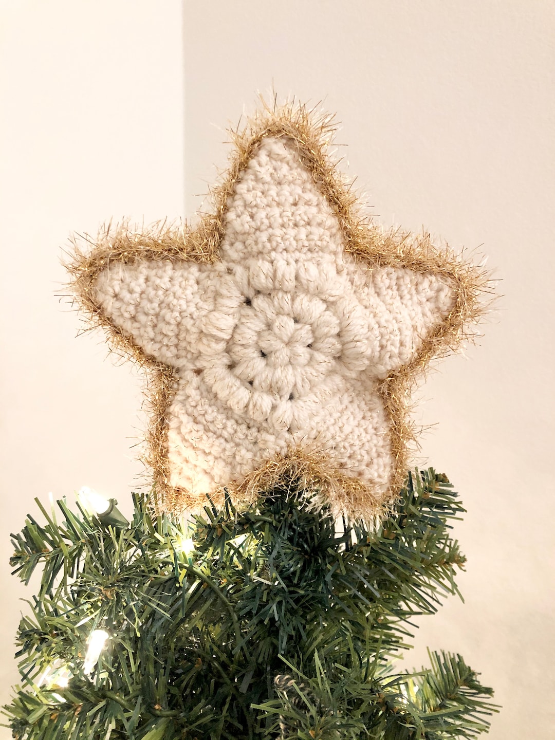 Crochet Star Tree Topper - Etsy