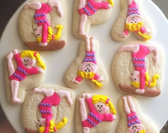 Gymnastics cookies | Etsy