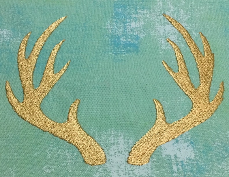 Deer Antlers Machine Embroidery - Etsy
