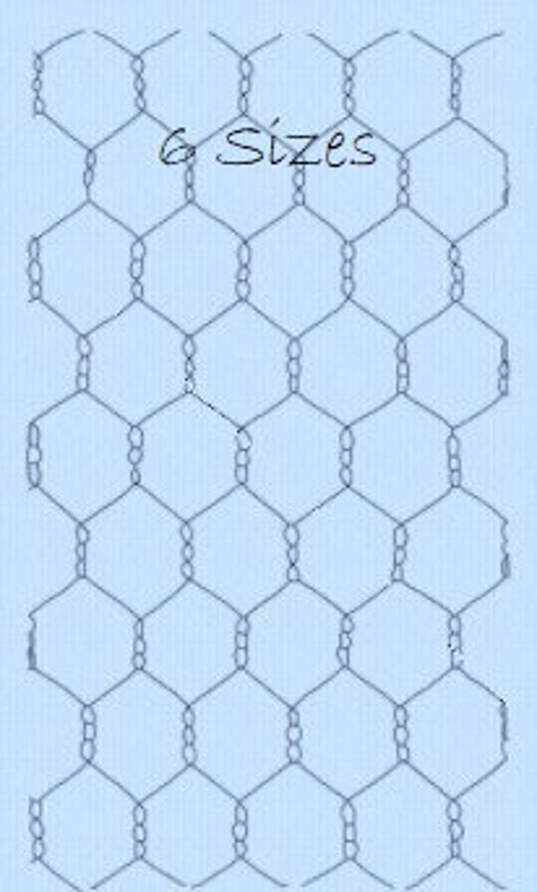 Chicken Wire Embroidery Download - 6 Sizes - Etsy