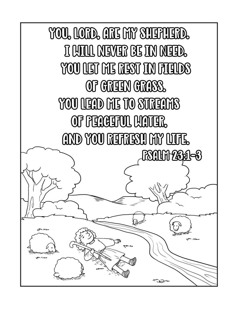 Bible Verse Coloring Book for Kids, Mini Religious Coloring Books,100 ...