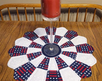 Round Thanksgiving Table Topper, Turkey Pattern Centerpiece, Handmade ...