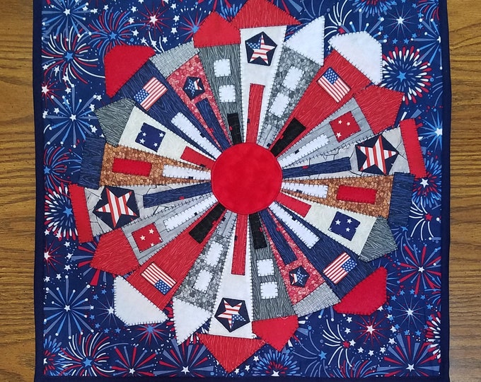 22 Inch Square Patriotic Neighborhood Table - Etsy