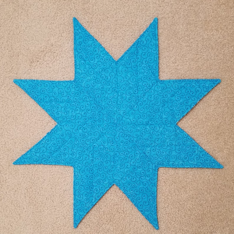 22 Inch Star Table TopperCenterpieceCandle Mat Turquoise n | Etsy