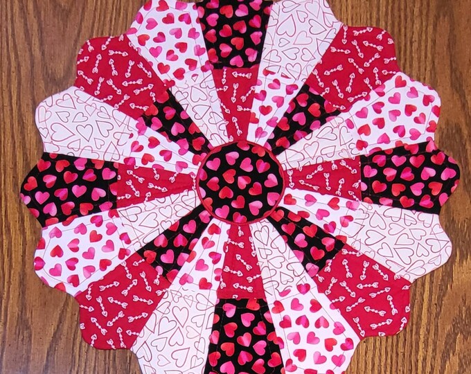 Valentine's Day Red Pink and White Hearts and Love Arrows, Handmade ...