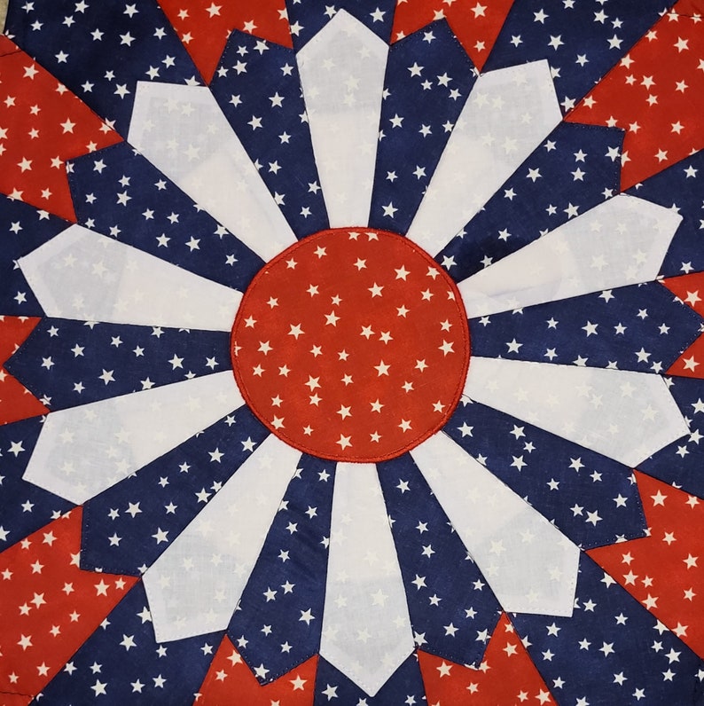 Huge Patriotic Handmade Table Topperround 20.5 Inch Cotton - Etsy