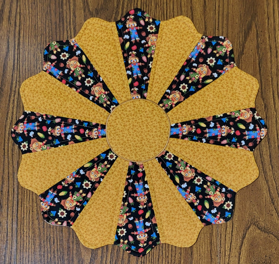 Fall Whimsical Scarecrows With Two Tone Gold Flowers Handmade - Etsy