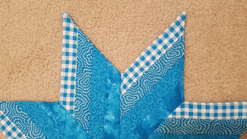 22 Inch Star Table TopperCenterpieceCandle Mat Turquoise n | Etsy