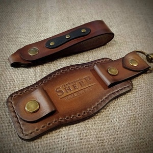 Leather Pocket Watch Fob: Dark Brown, With Chain - Etsy