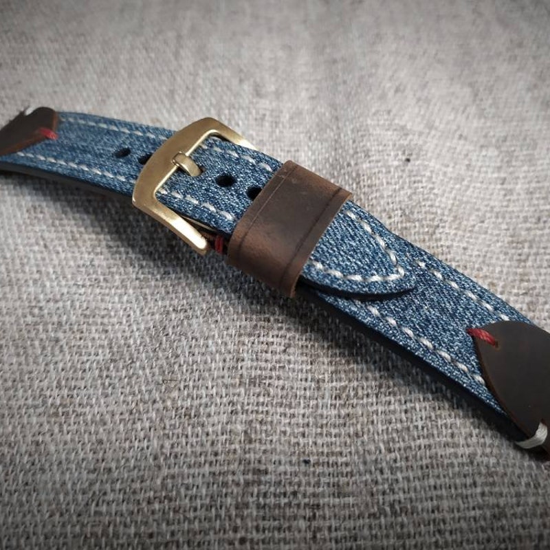 Denim Watch Strap - Etsy