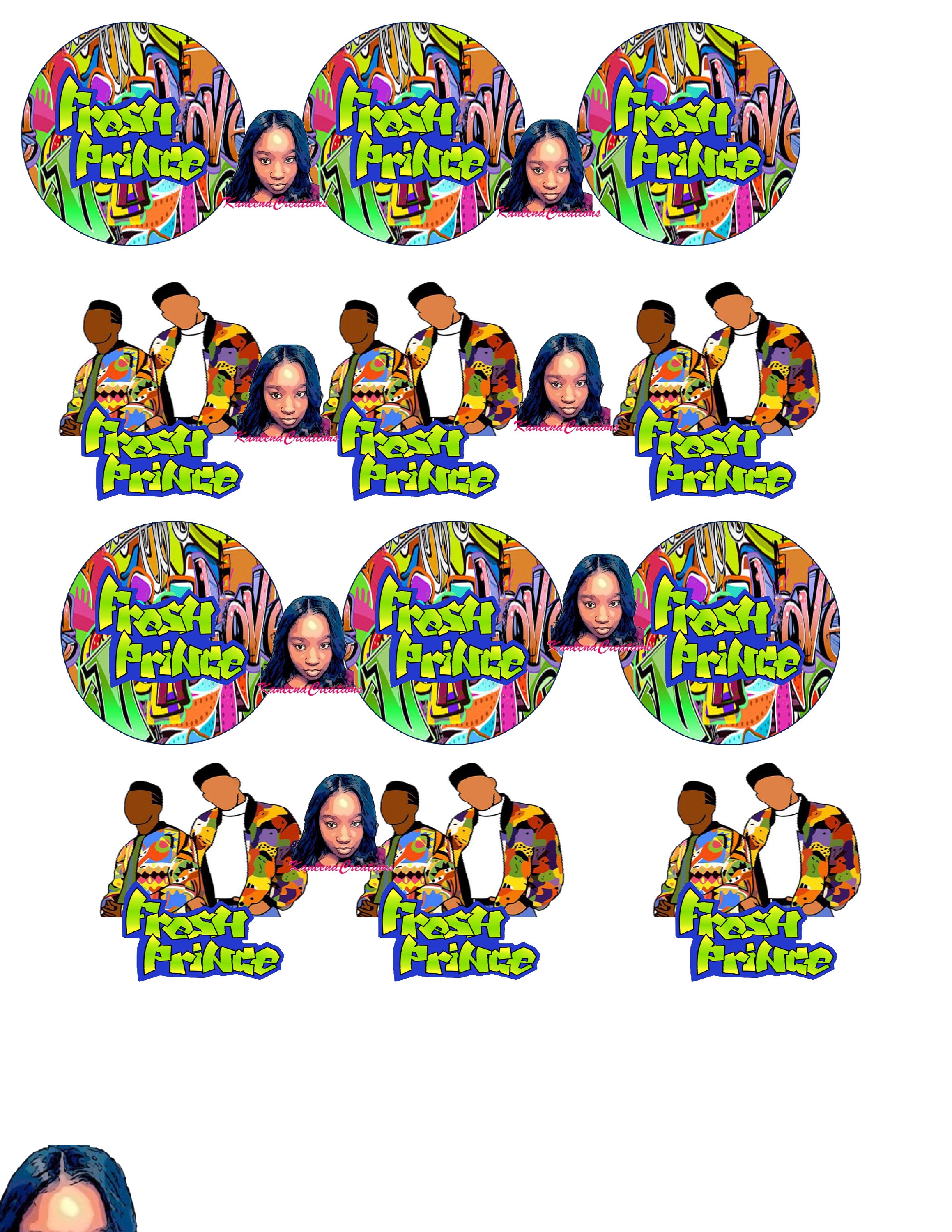 Fresh Prince Cup Cake Toppers-fresh King-fresh Prince | Etsy